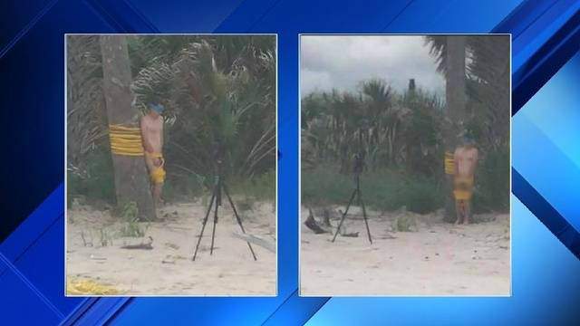 Man tied to tree in underwear was art professor, police say