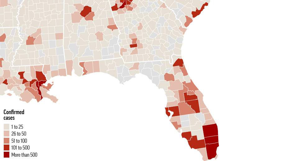 Tracking the virus: Interactive map, charts help tell story