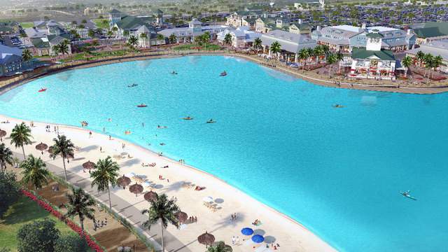 Construction on nation's largest man-made lagoon well underway